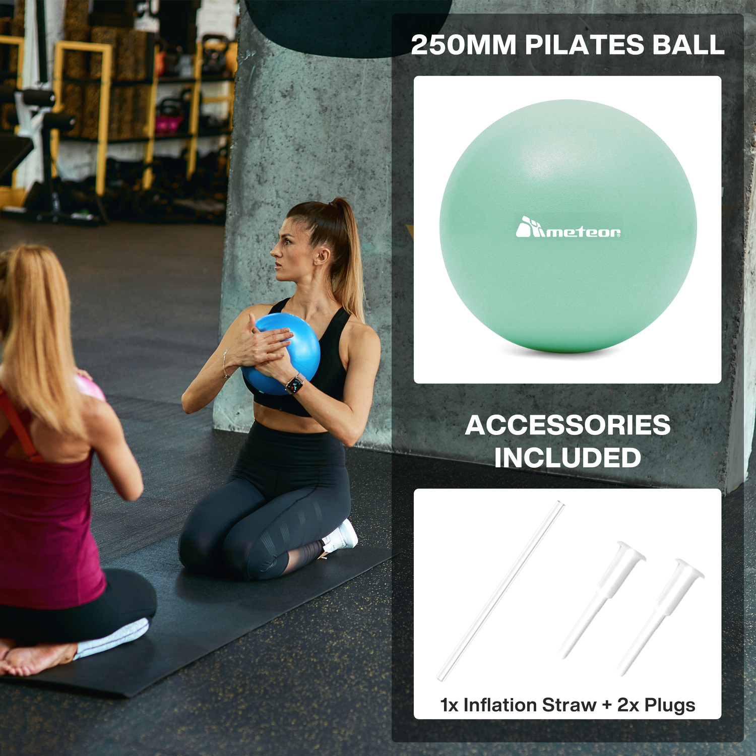 METEOR 20cm Anti Burst Mini Swiss Ball Yoga Ball Pilates Ball Rehab ...