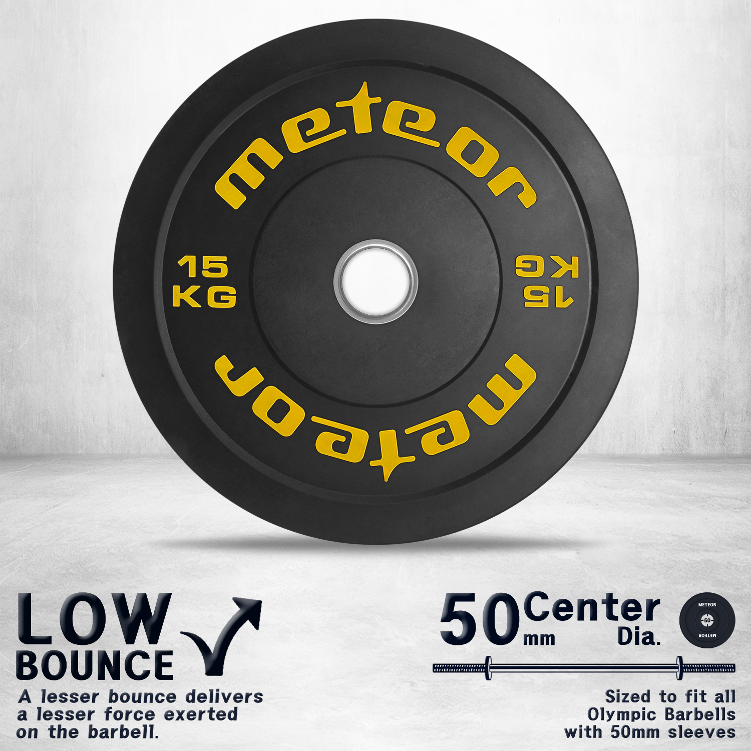 METEOR Olympic Weight Plate Bumper Plate Rubber Weight Plate ...