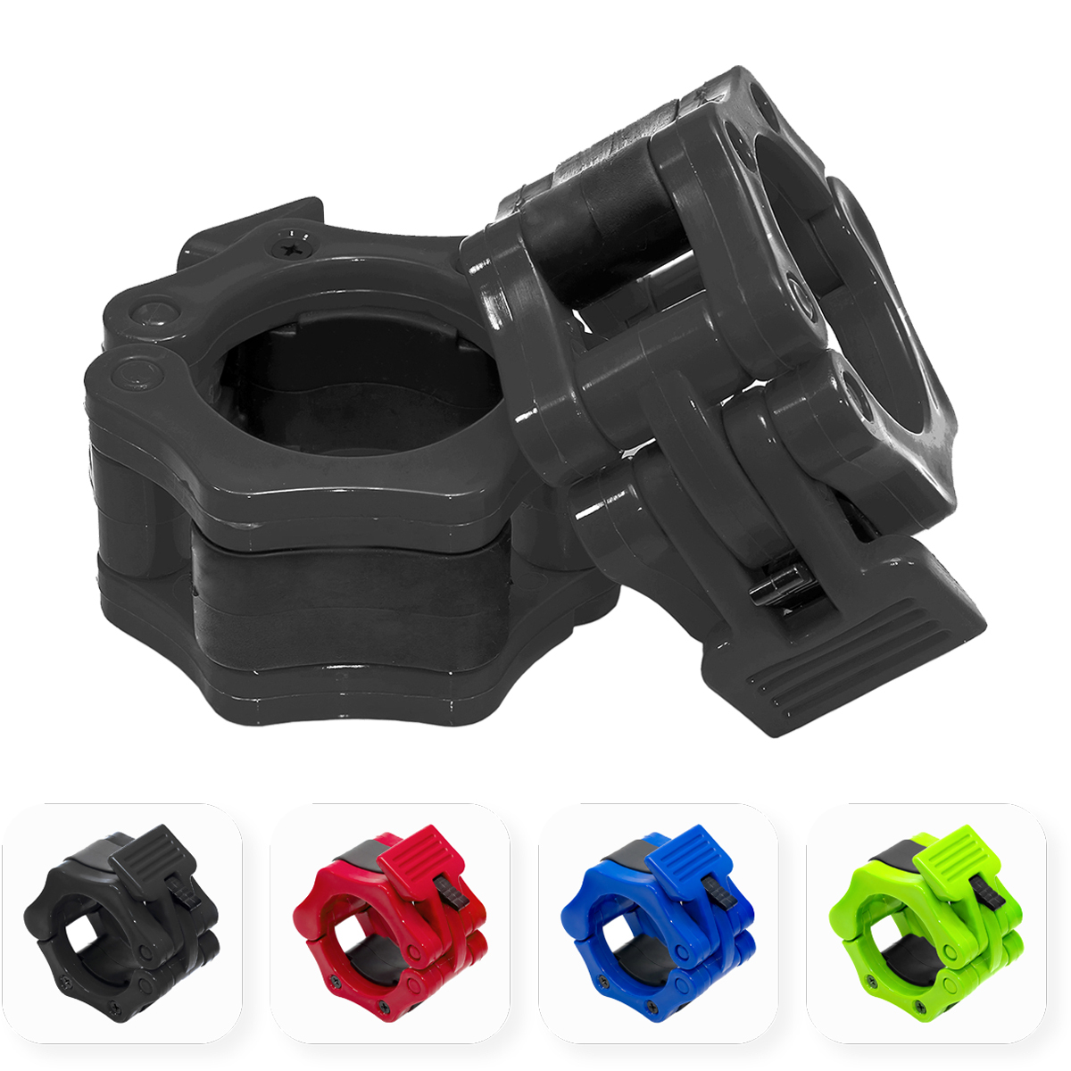 METEOR 50mm ABS Plastic Olympic Barbell Collars Clips Clamps